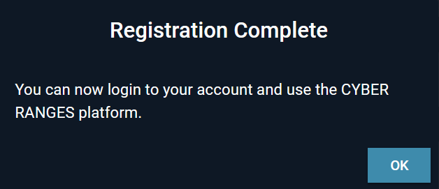 User registration guide – CYBER RANGES (EN)