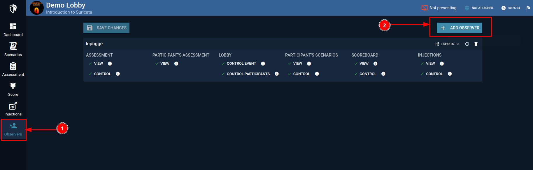 Creating a lobby – CYBER RANGES