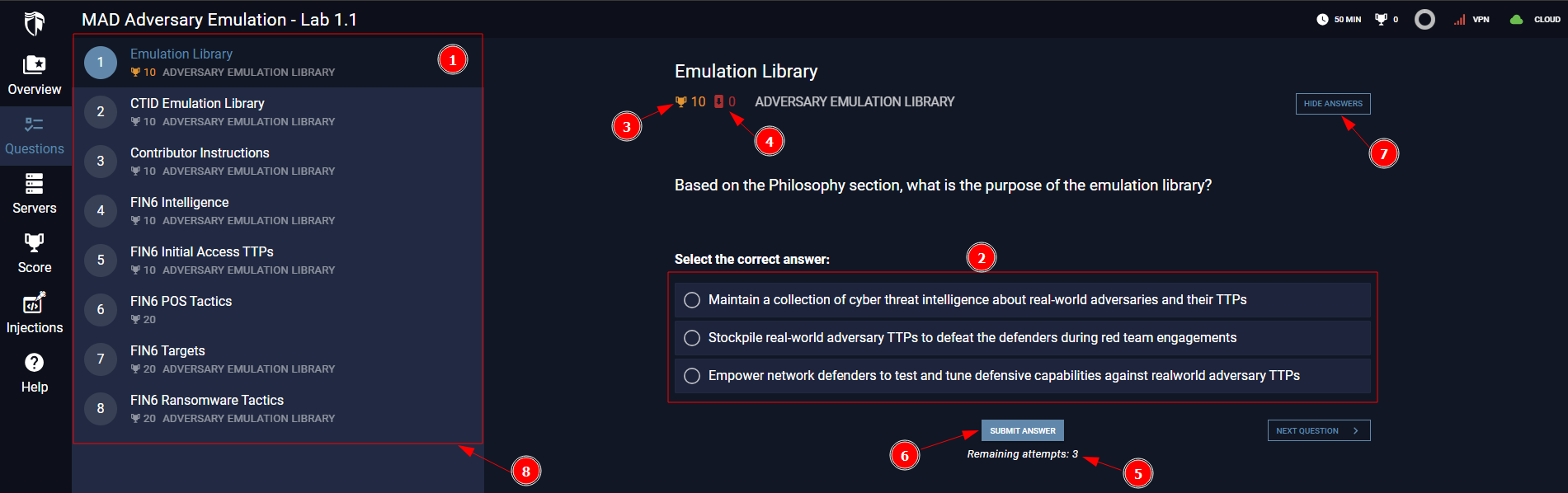 How to play a scenario – CYBER RANGES (EN)
