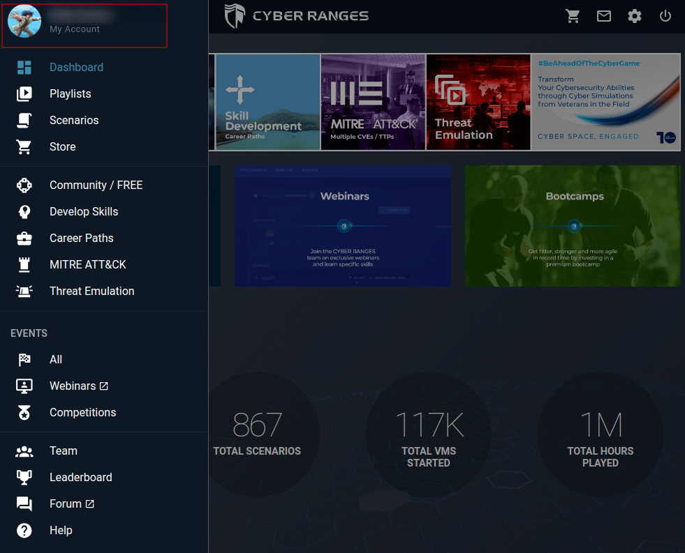 Enabling 2FA on CYBER RANGES – CYBER RANGES (EN)