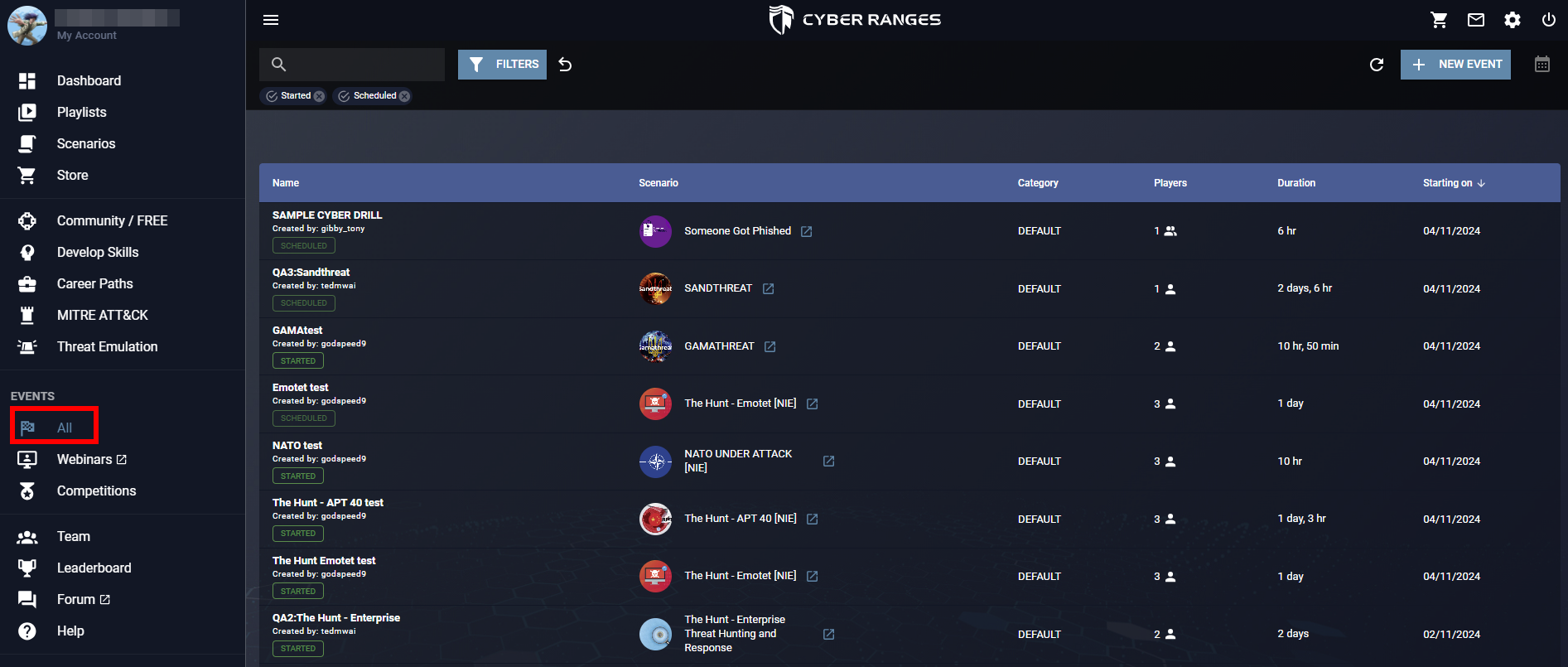 Joining a Lobby – CYBER RANGES (EN)