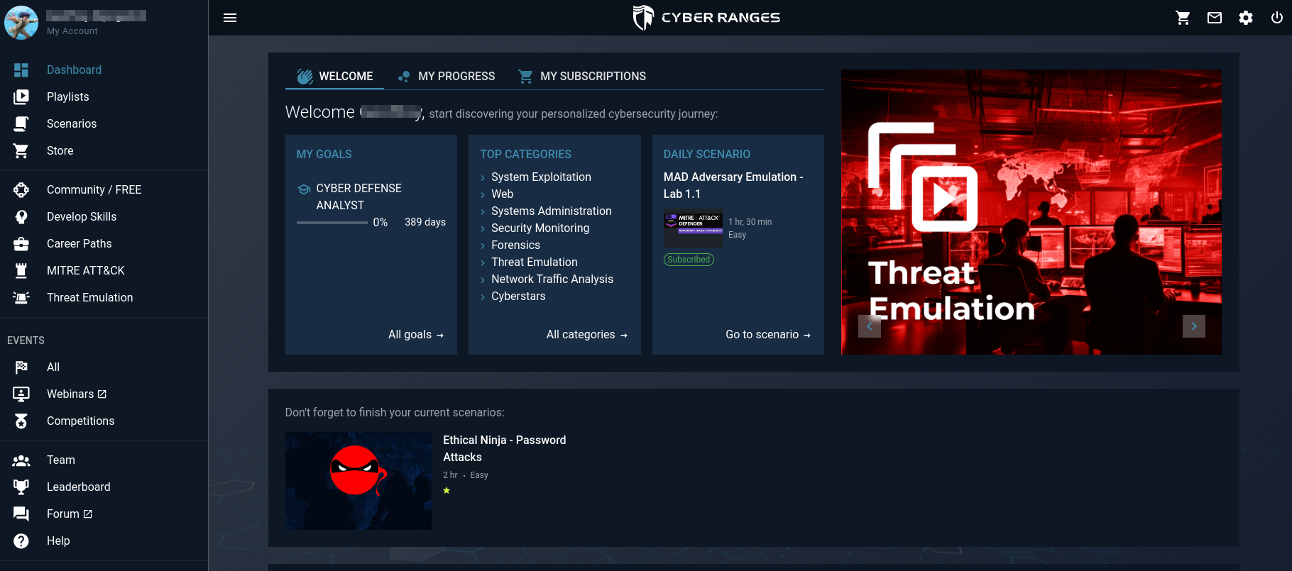 Accessing the CYBER RANGES App – CYBER RANGES (EN)
