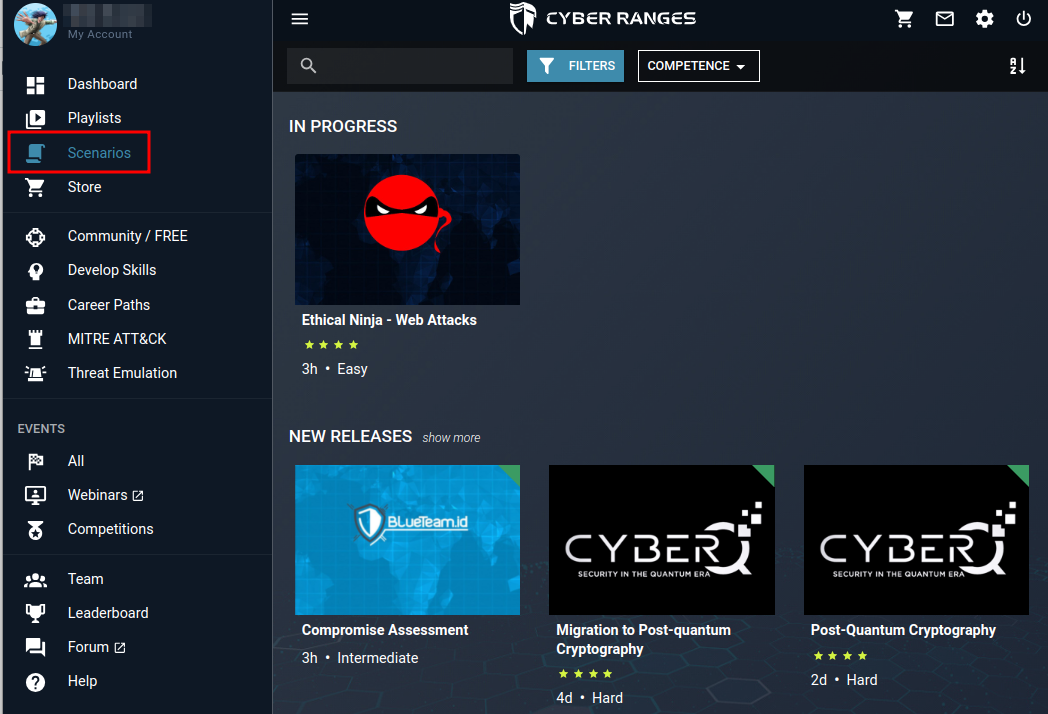 Scenarios – CYBER RANGES (EN)